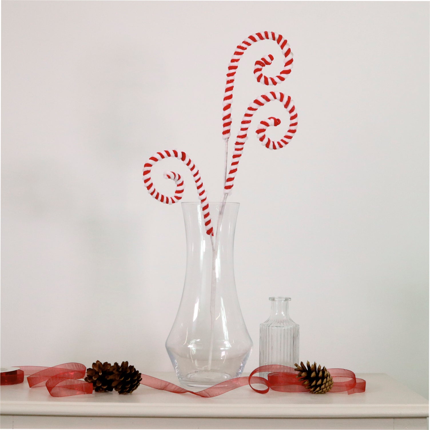 Xmas Curly Candy Cane Pic (3 stem) – Lotus Imports Ltd