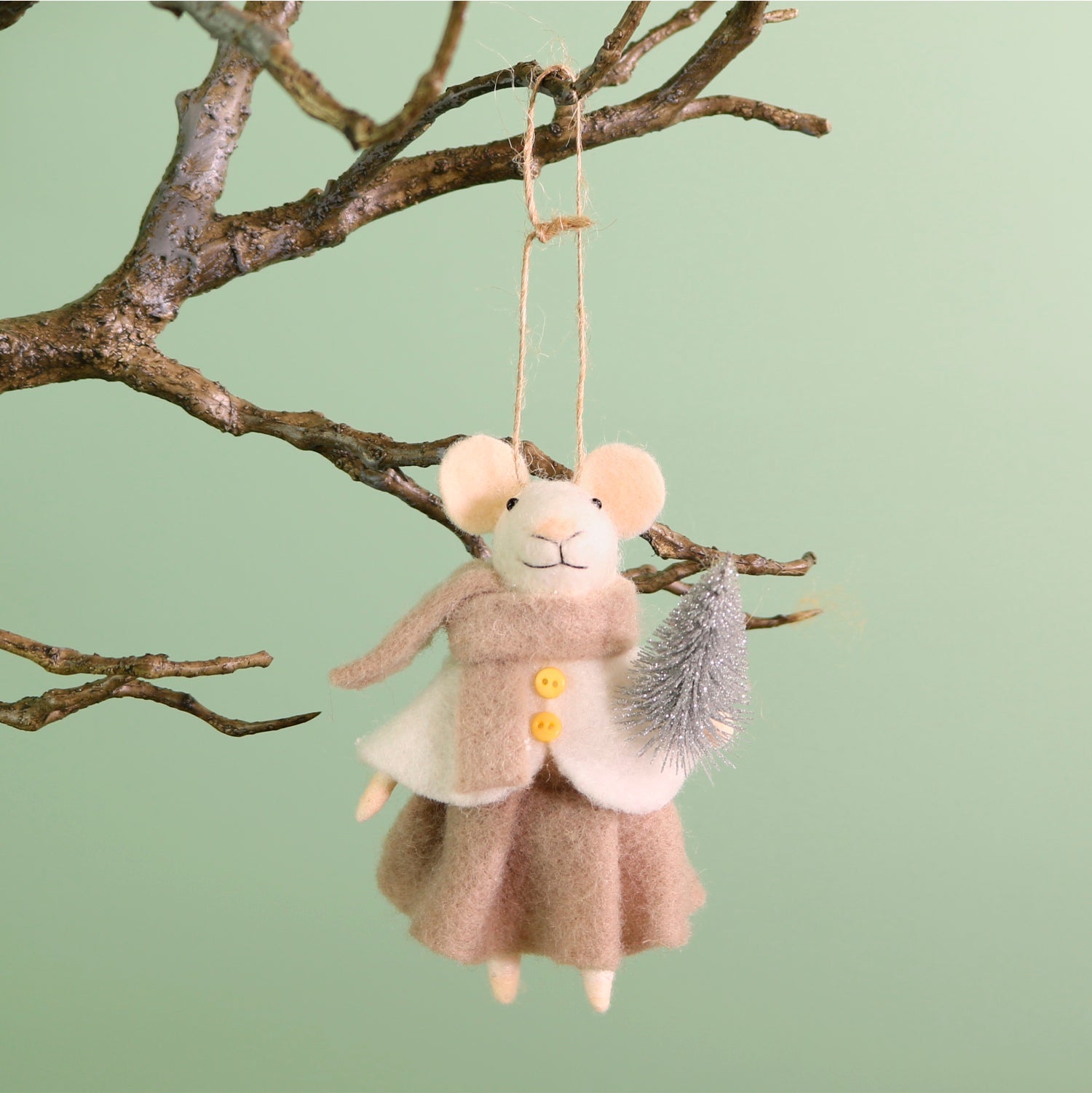 Festive Hanging Agnes Felt Mouse – Lotus Imports Ltd